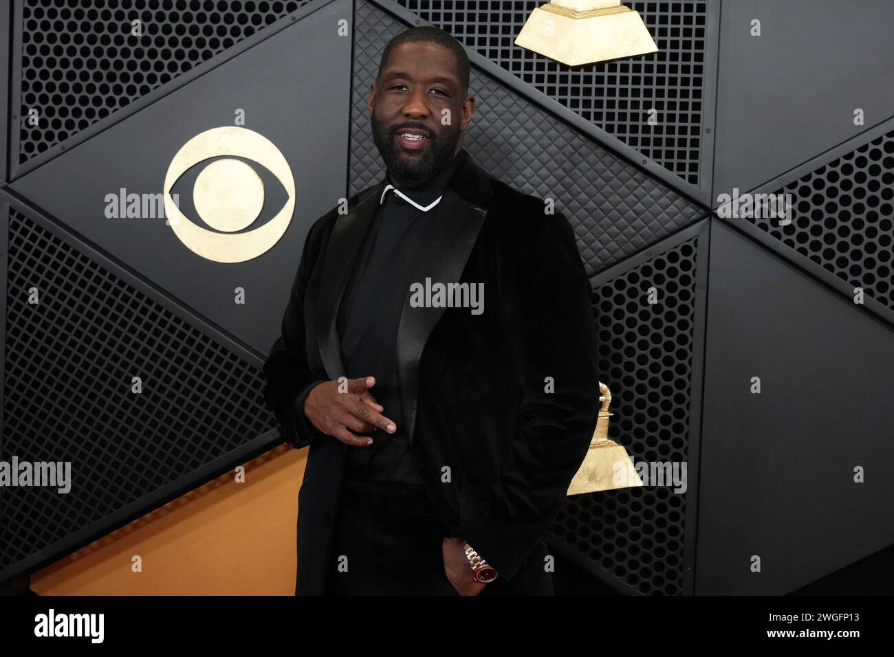 Adam Blackstone arrives at the 66th annual Grammy Awards on Sunday, Feb ...