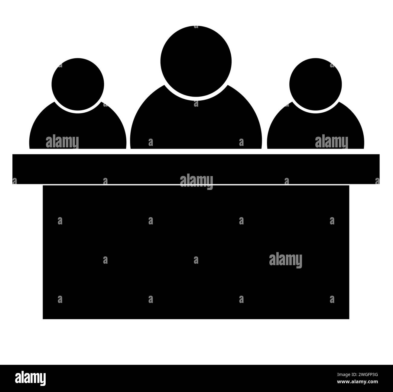 Jurors icon. Jury group committee sign. Committee symbol. flat style ...