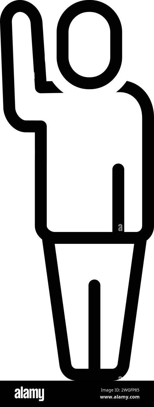 Student raise hand vector hi-res stock photography and images - Alamy