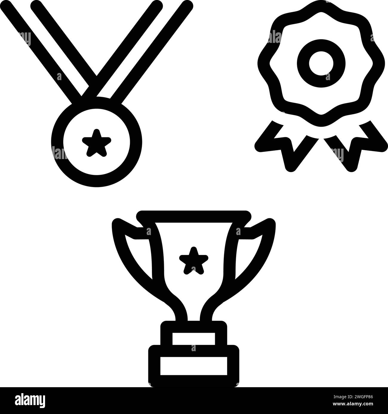 Achievements vector vectors Black and White Stock Photos & Images - Alamy