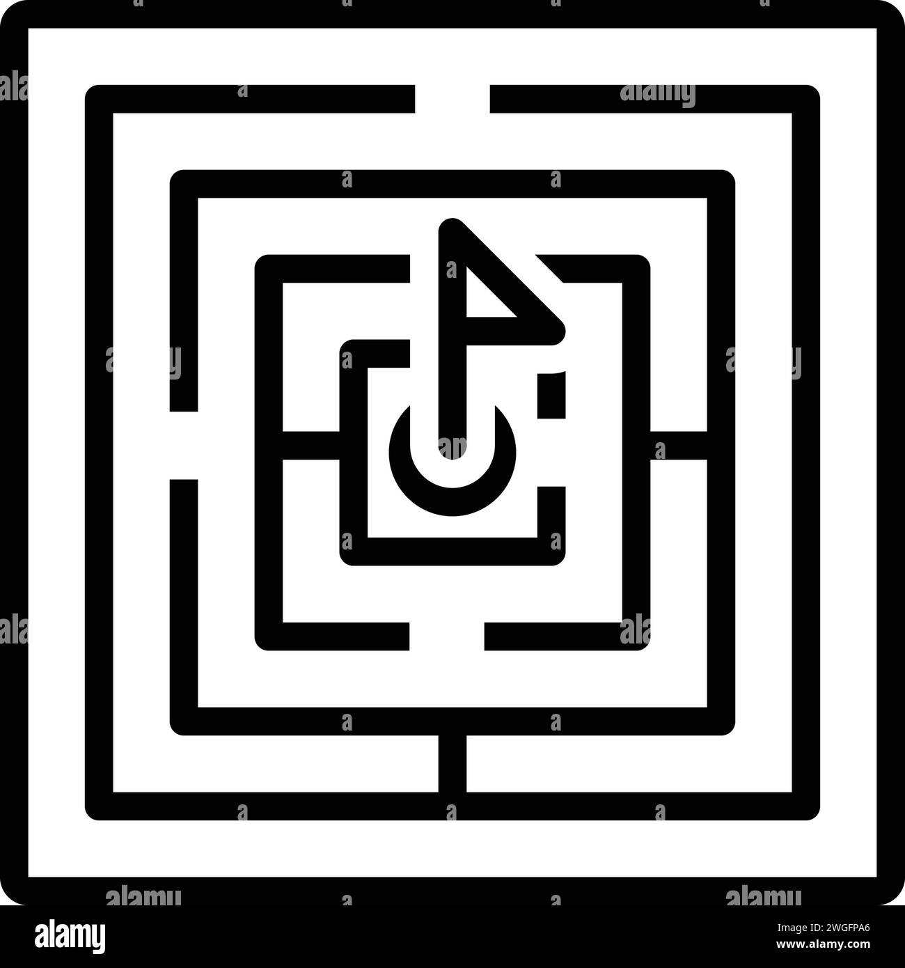 Icon for challenged ,maze Stock Vector Image & Art - Alamy