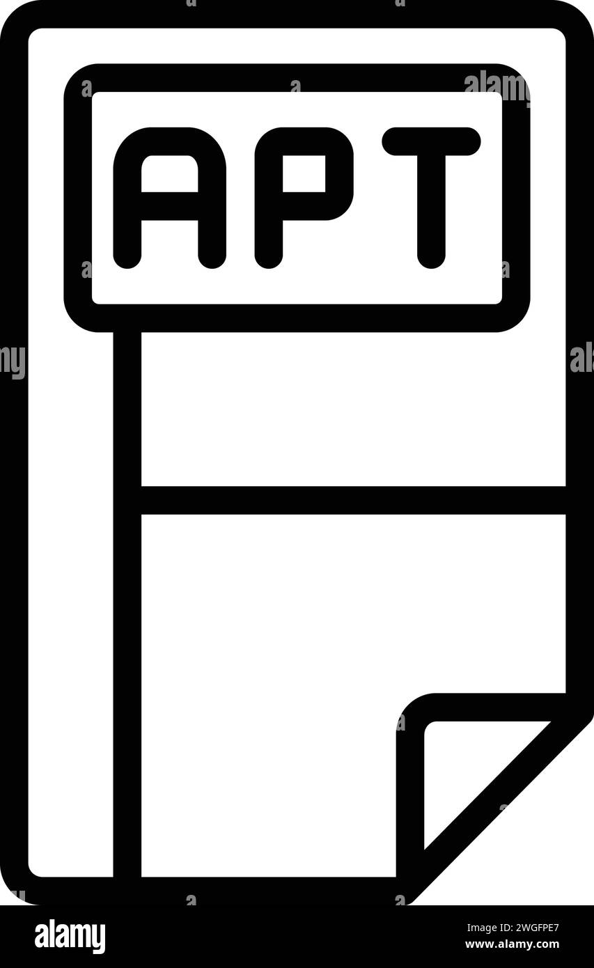 Icon for apt,alphabet Stock Vector Image & Art - Alamy