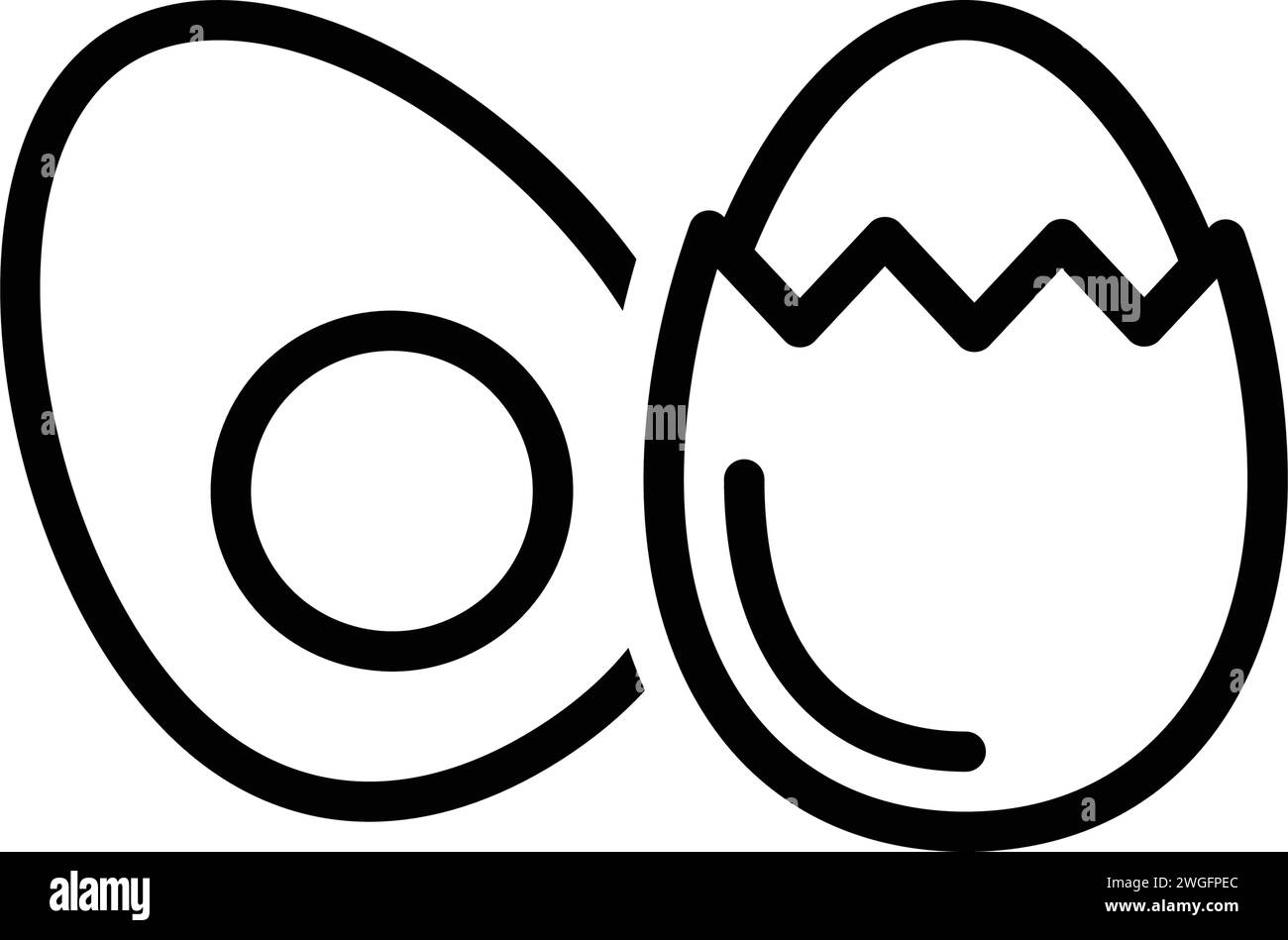 Icon for egg,half Stock Vector Image & Art - Alamy