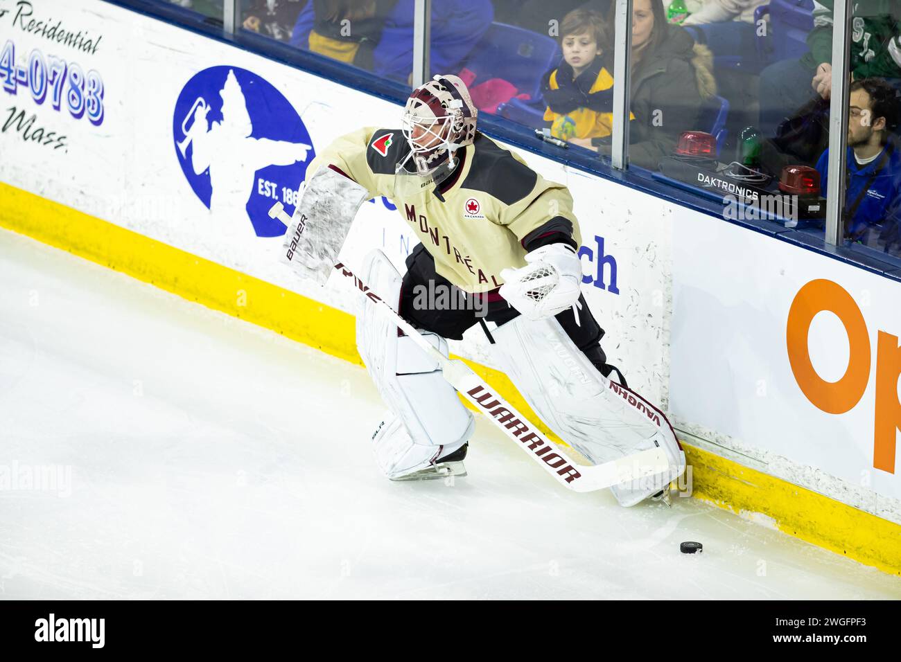 Tsongas Center. 4th Feb, 2024. Massachusetts, USA; Montreal goaltender ...