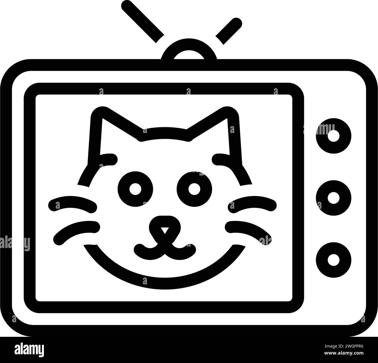 Icon for cartoons,tv Stock Vector Image & Art - Alamy