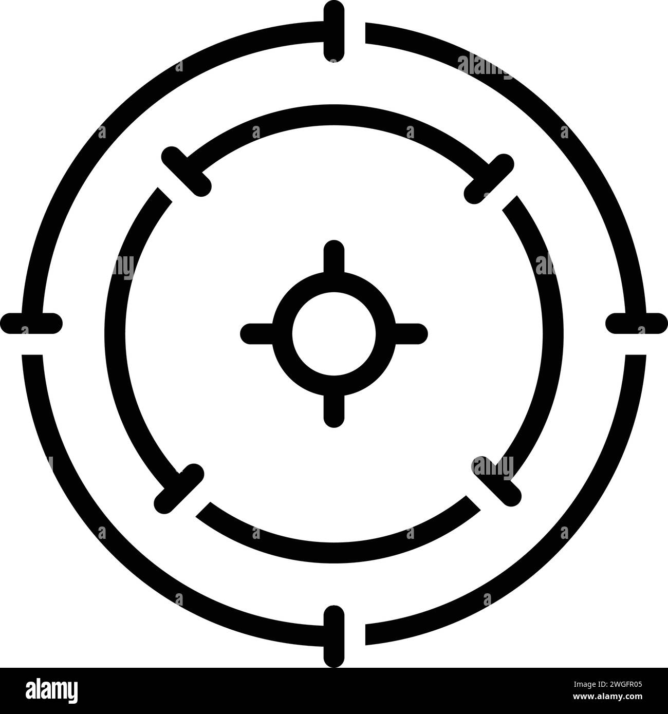 Icon for aim,focus Stock Vector Image & Art - Alamy