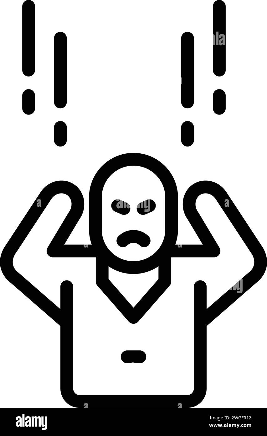 Panic anxiety Stock Vector Images - Alamy