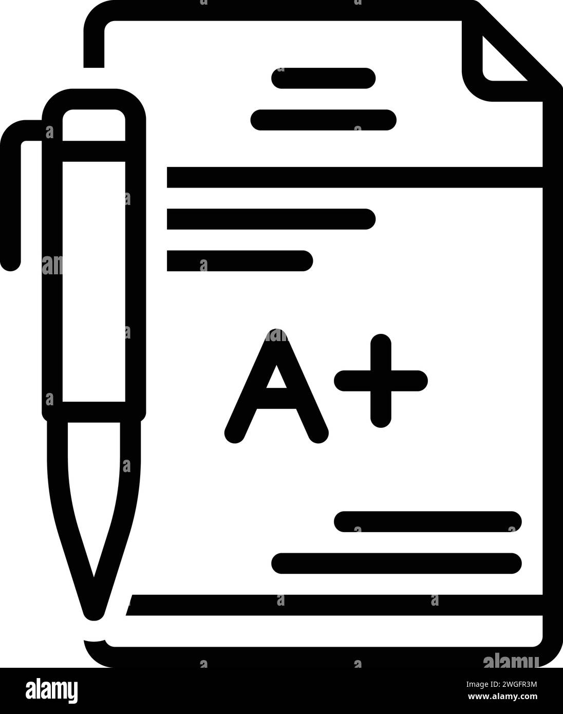 Icon for grades,editable Stock Vector Image & Art - Alamy