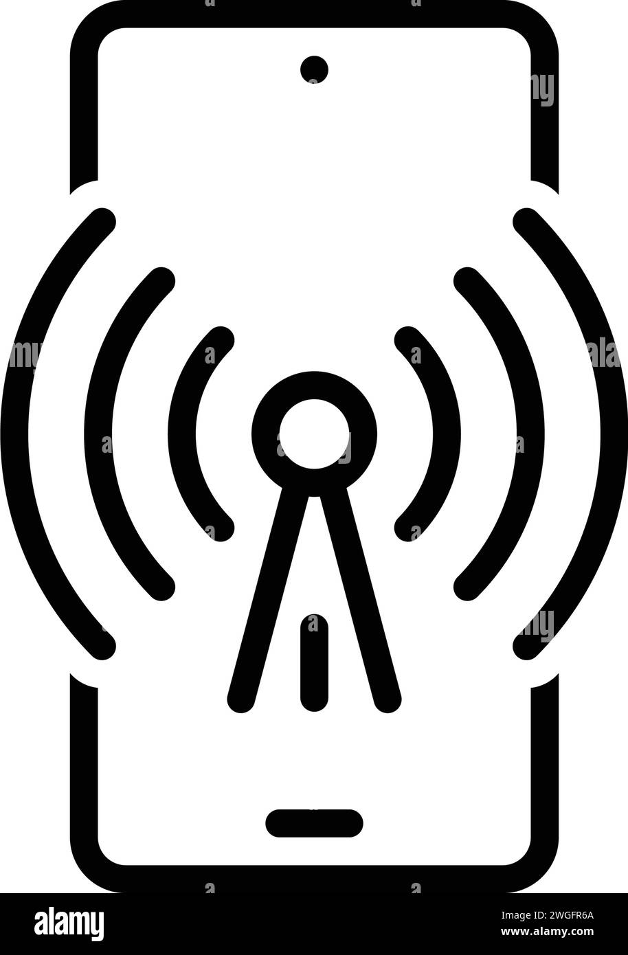 Icon for signals,wireless Stock Vector Image & Art - Alamy