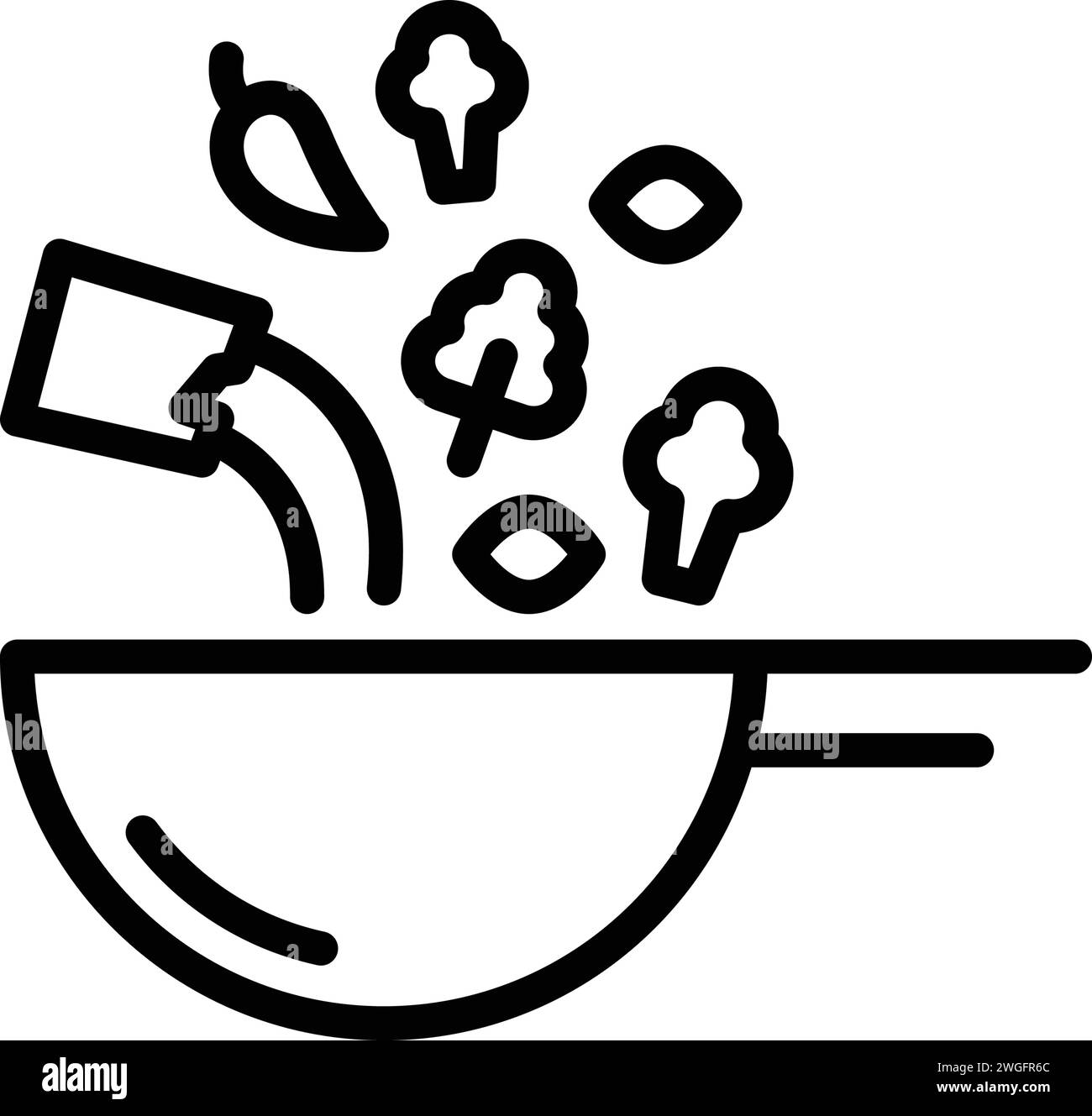 Mix of ingredients Stock Vector Images - Alamy