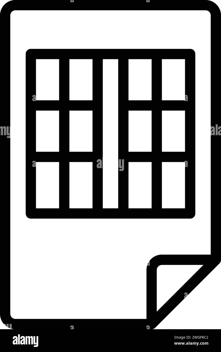 Icon for sheets,document Stock Vector Image & Art - Alamy