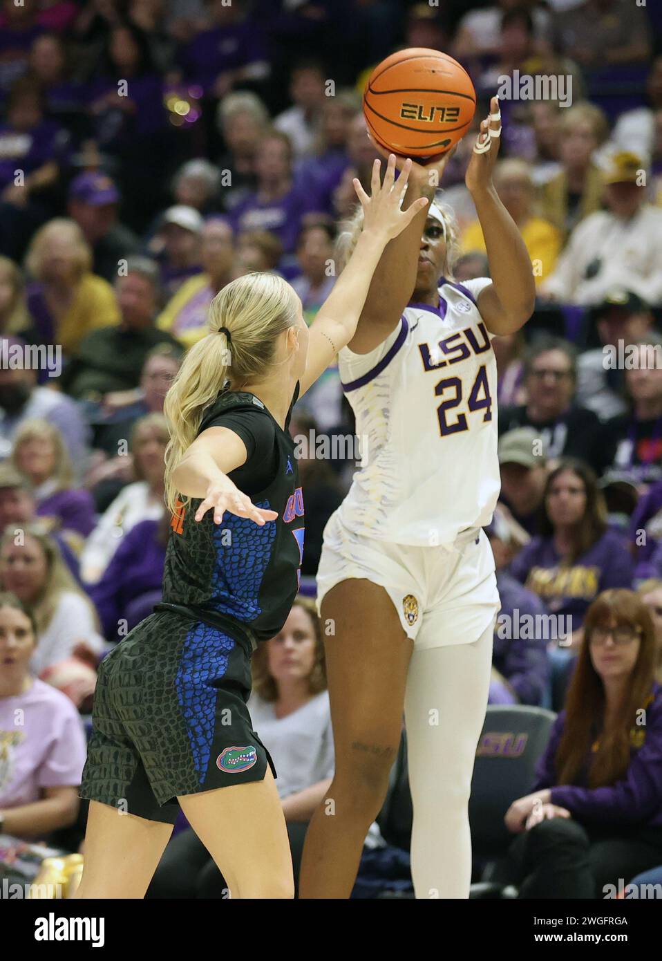 Baton Rouge, USA. 04th Feb, 2024. LSU Lady Tigers guard Aneesah Morrow ...