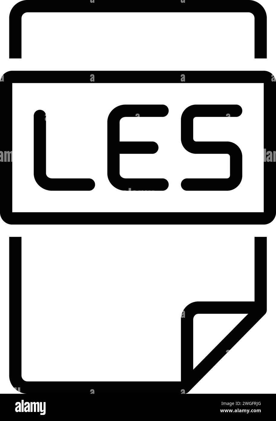 Icon for les,document Stock Vector Image & Art - Alamy