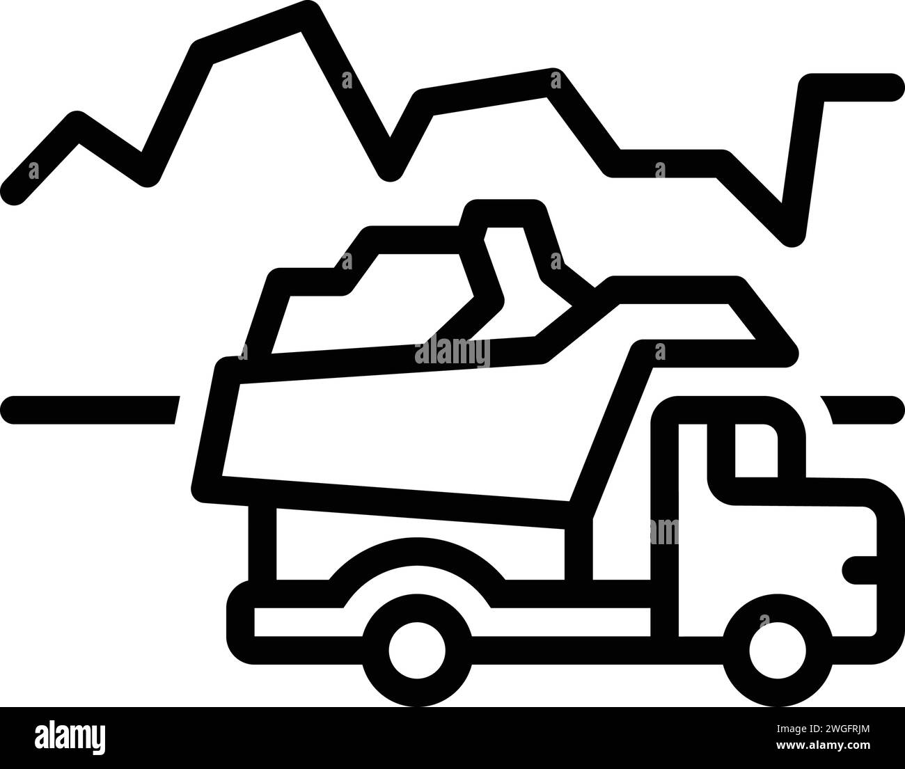 Mining dumper Stock Vector Images - Alamy