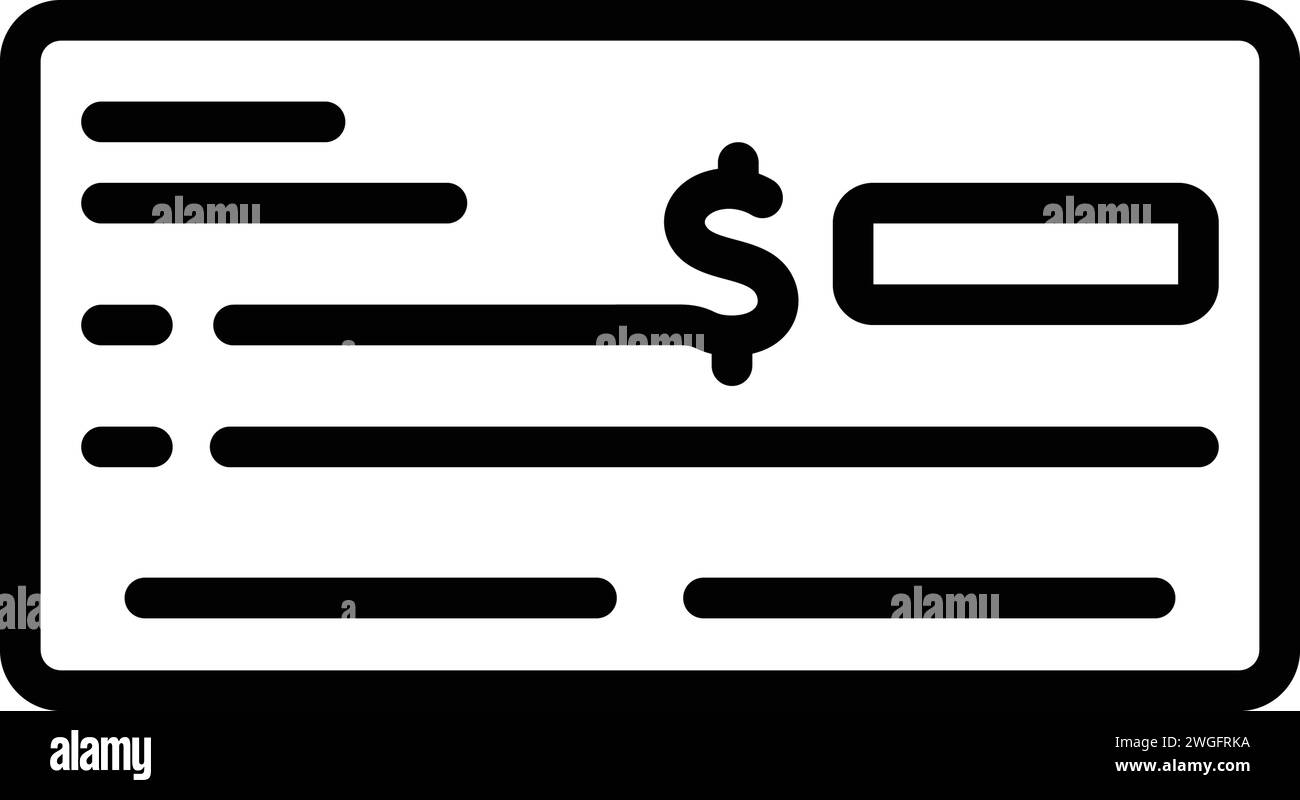 Bank cheque Black and White Stock Photos & Images - Alamy