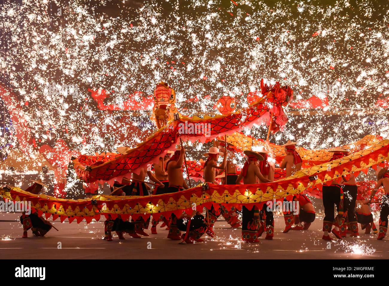 **CHINESE MAINLAND, HONG KONG, MACAU AND TAIWAN OUT** Actors perform a ...