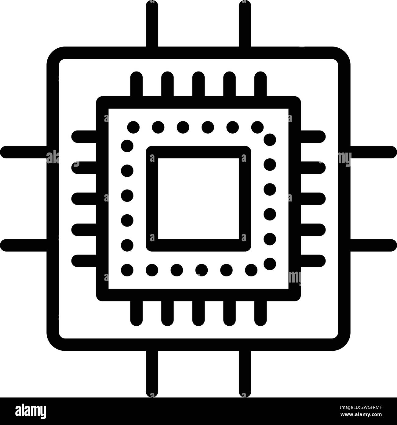 Chipset vector vectors hi-res stock photography and images - Alamy