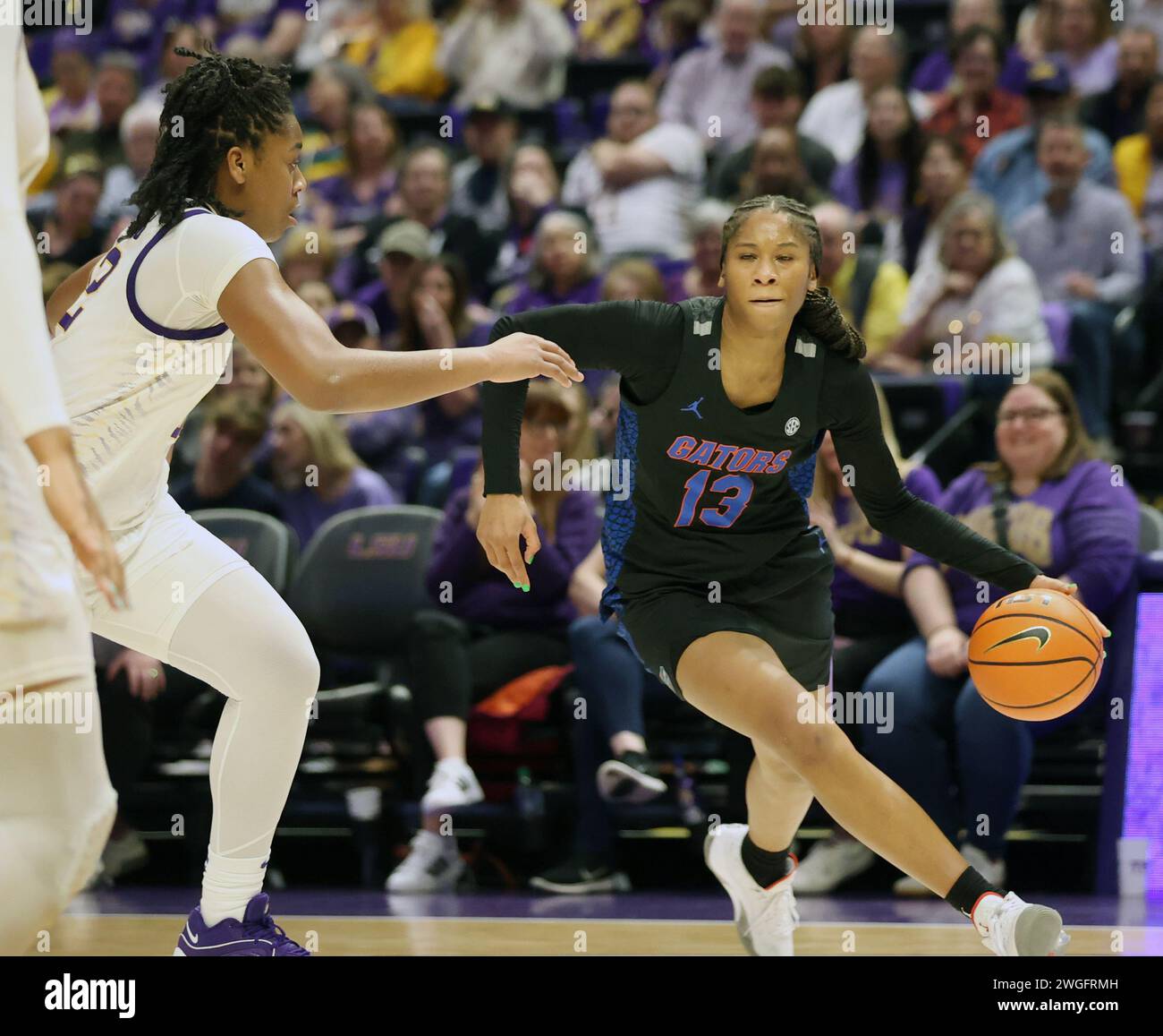 Baton Rouge, USA. 04th Feb, 2024. Florida Gators guard Laila Reynolds ...