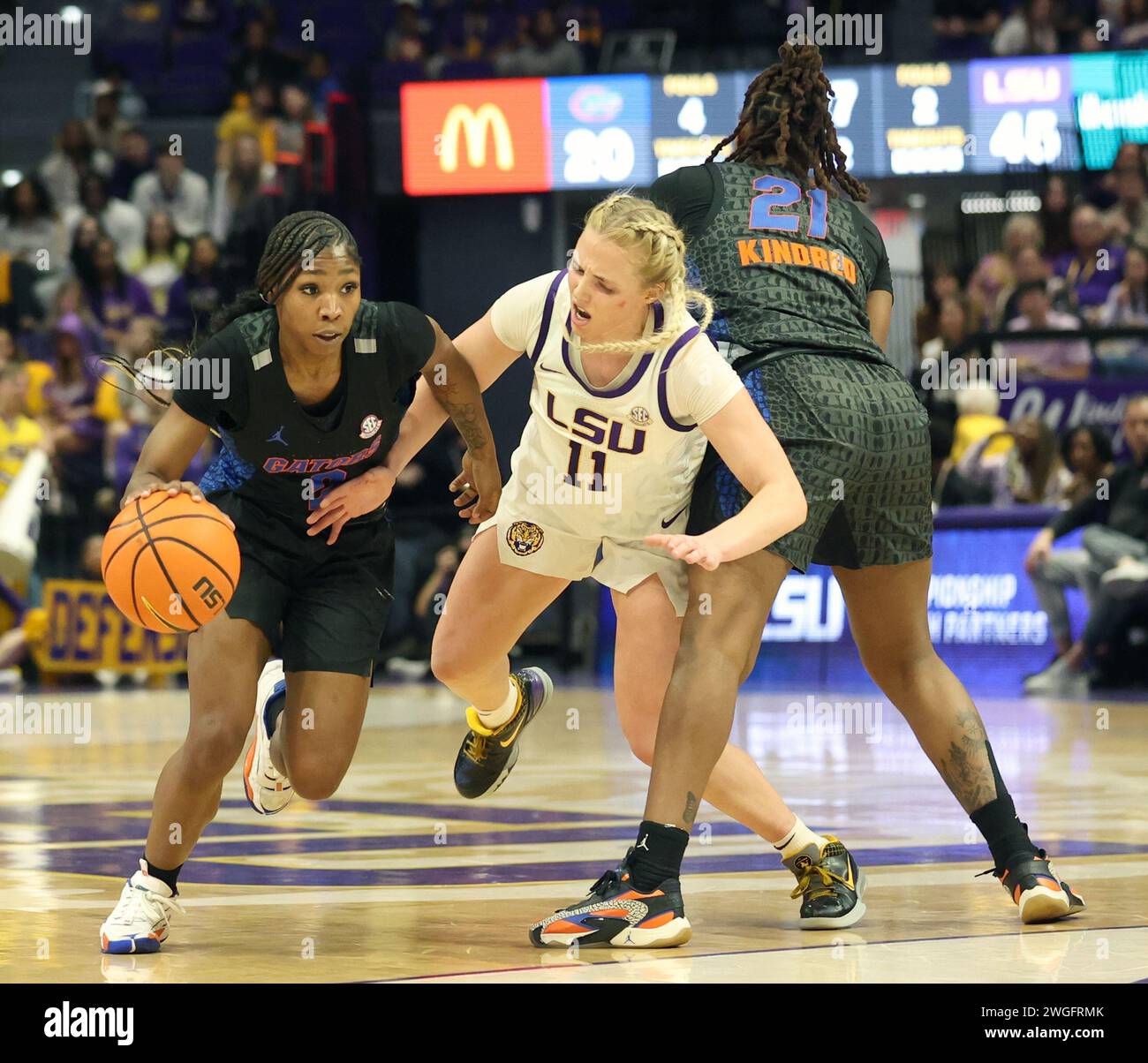 Baton Rouge, USA. 04th Feb, 2024. LSU Lady Tigers guard Hailey Van Lith ...