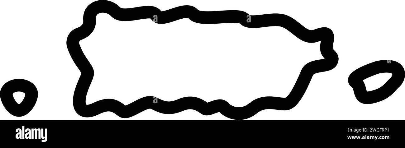 Puerto rico island map Stock Vector Images - Alamy