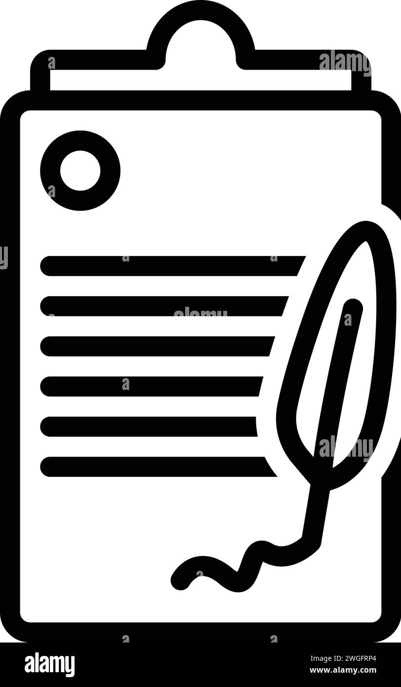 Icon for signing,document Stock Vector Image & Art - Alamy