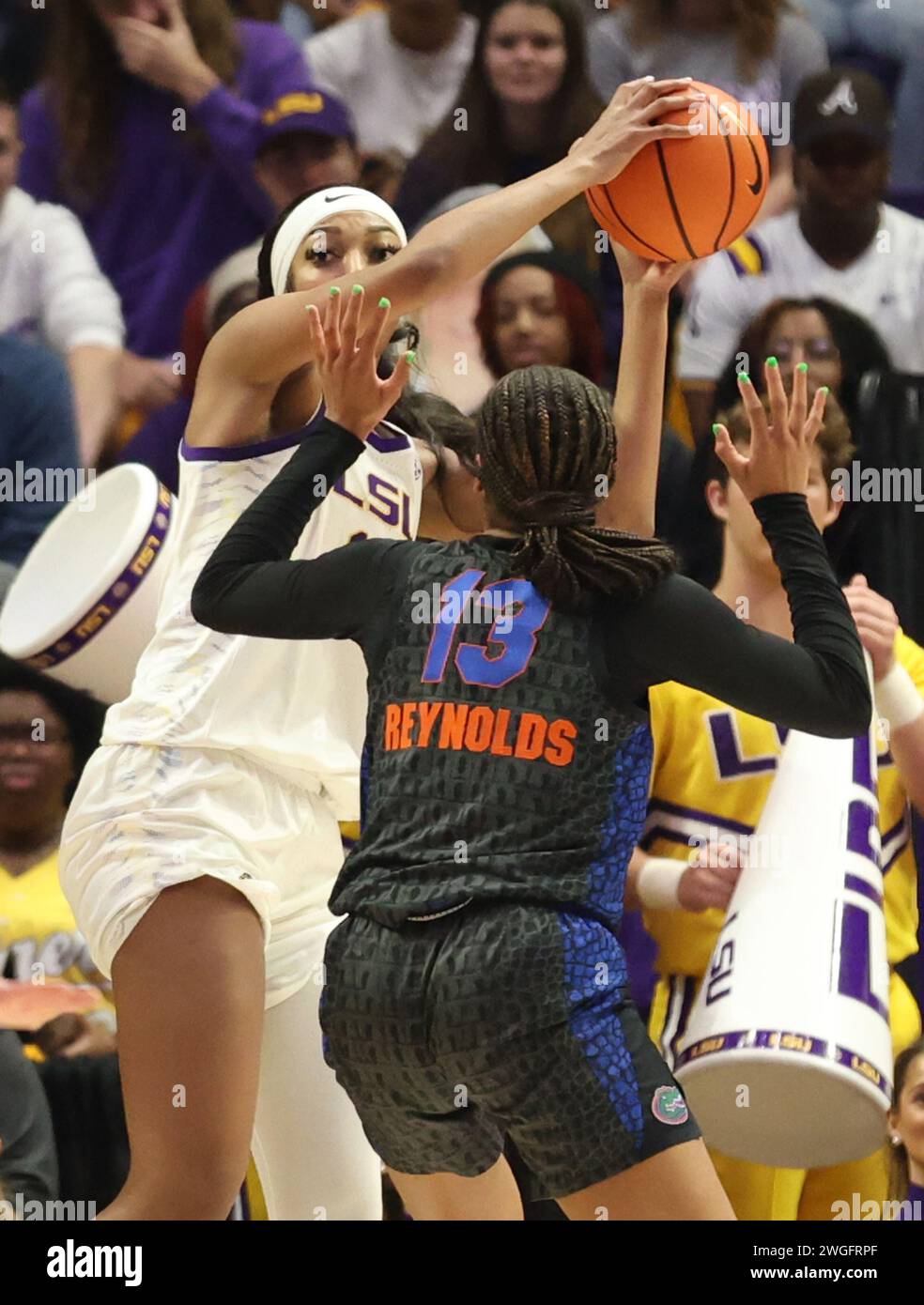 Baton Rouge, USA. 04th Feb, 2024. LSU Lady Tigers forward Angel Reese ...