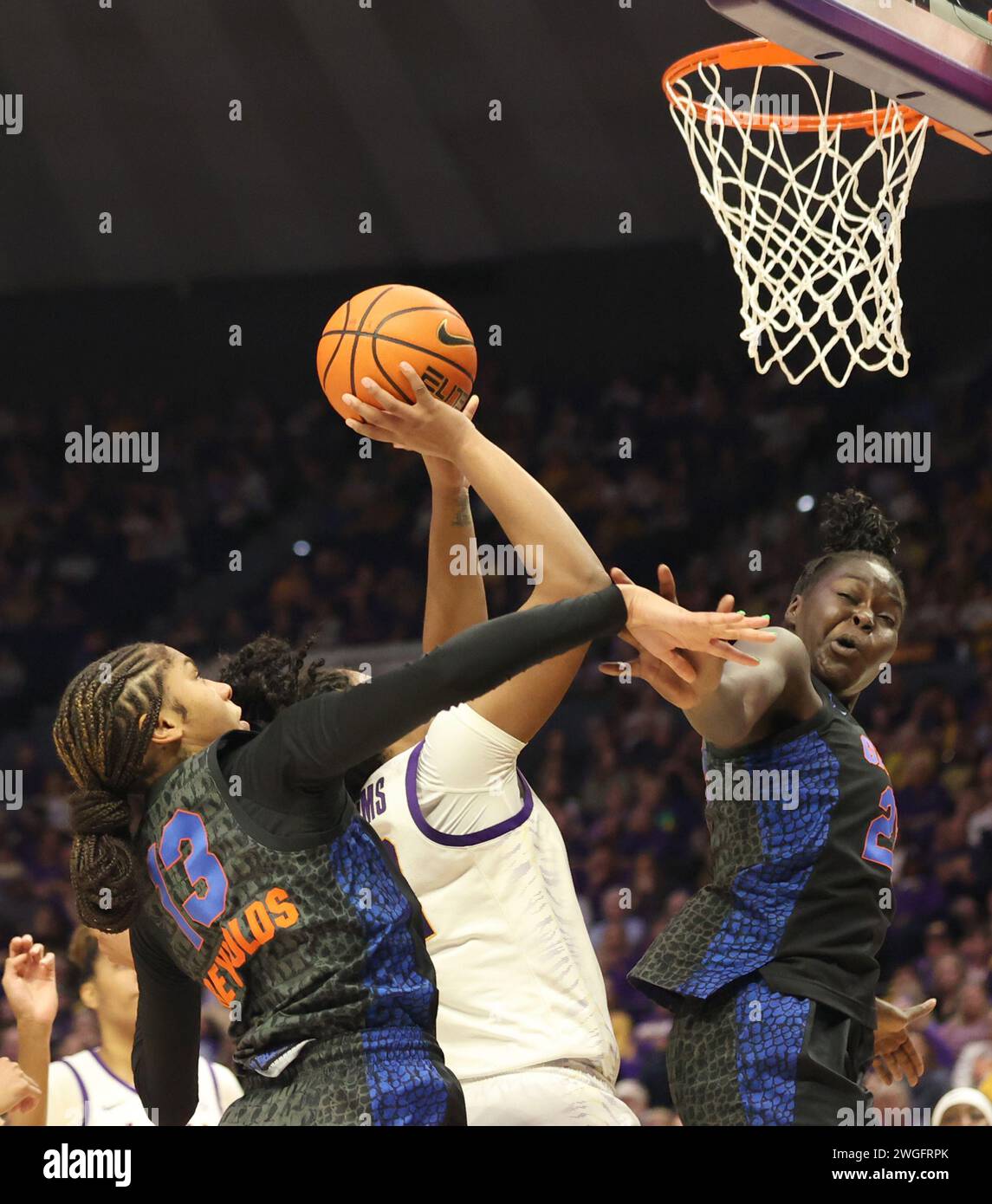 Baton Rouge, USA. 04th Feb, 2024. LSU Lady Tigers guard Mikaylah ...