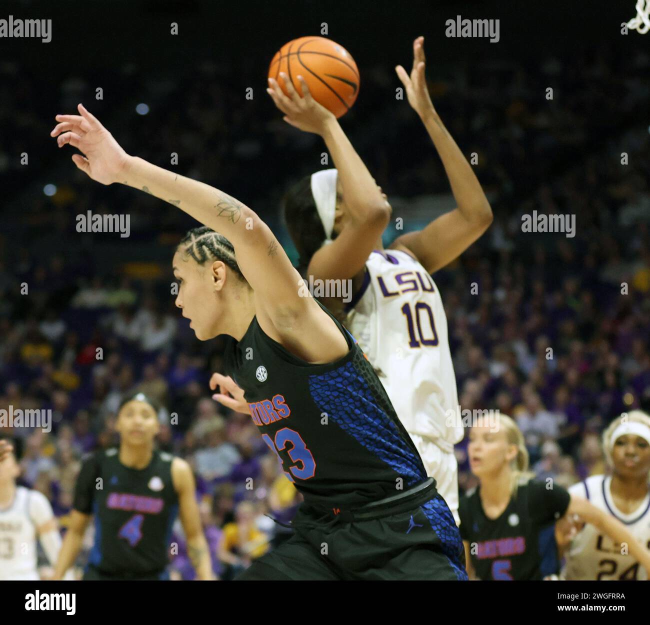 Baton Rouge, USA. 04th Feb, 2024. LSU Lady Tigers forward Angel Reese ...