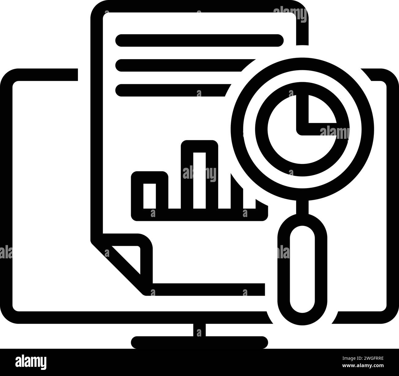 Icon for analyzed,examine Stock Vector Image & Art - Alamy