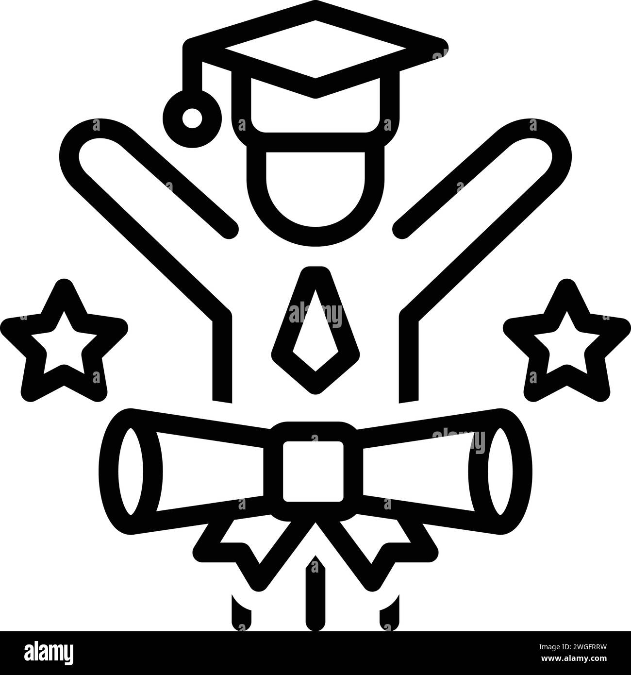 Icon for graduate,student Stock Vector Image & Art - Alamy