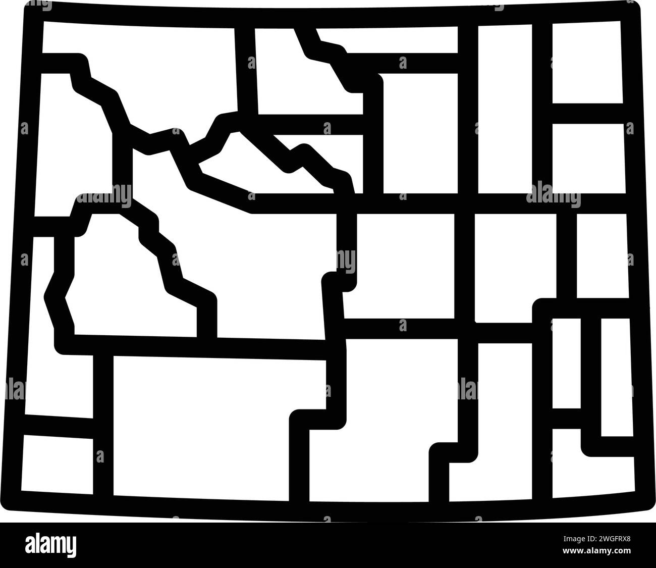 Icon for wyoming,map Stock Vector Image & Art - Alamy