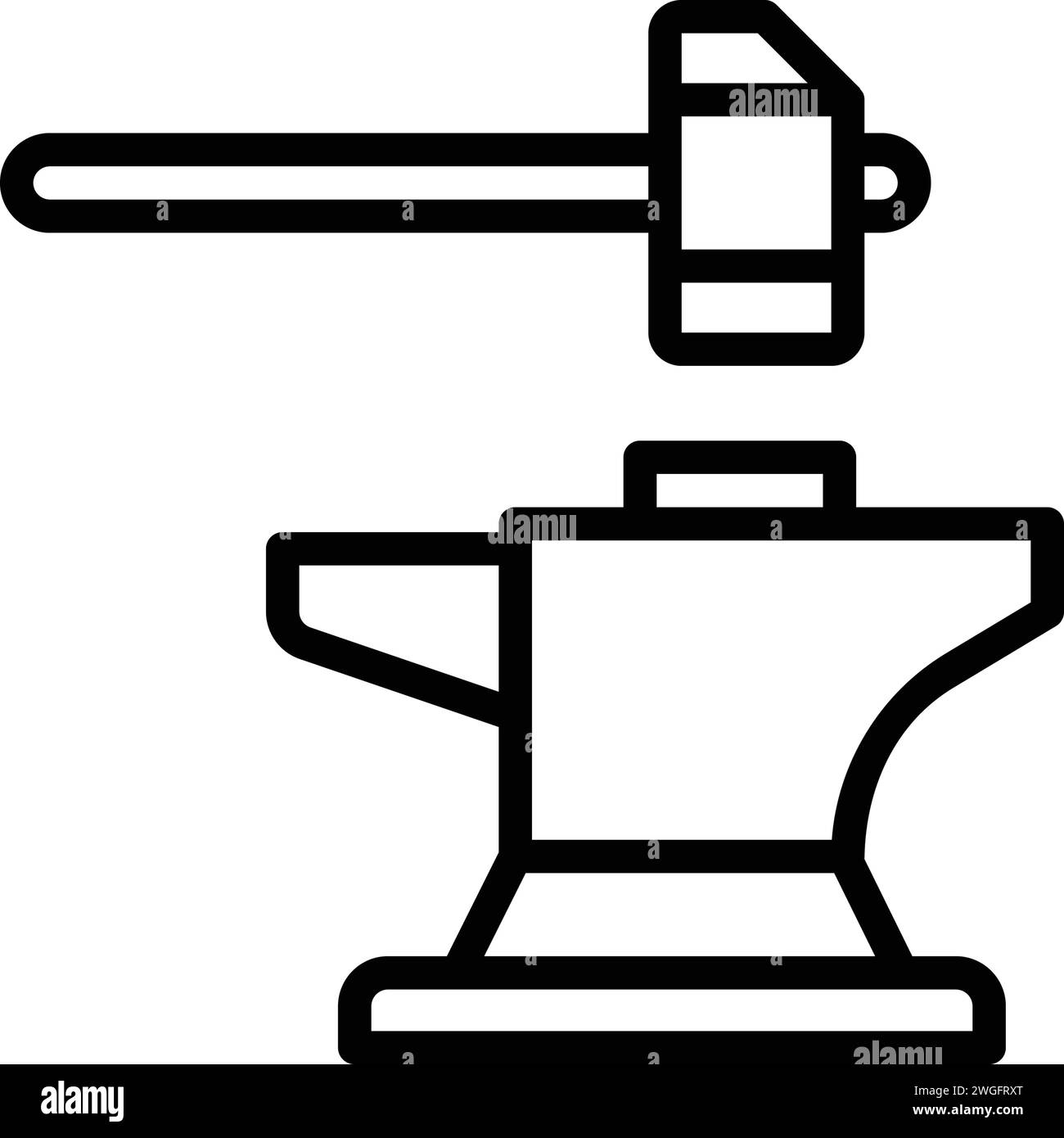 Icon For Forge Anvil Stock Vector Image And Art Alamy