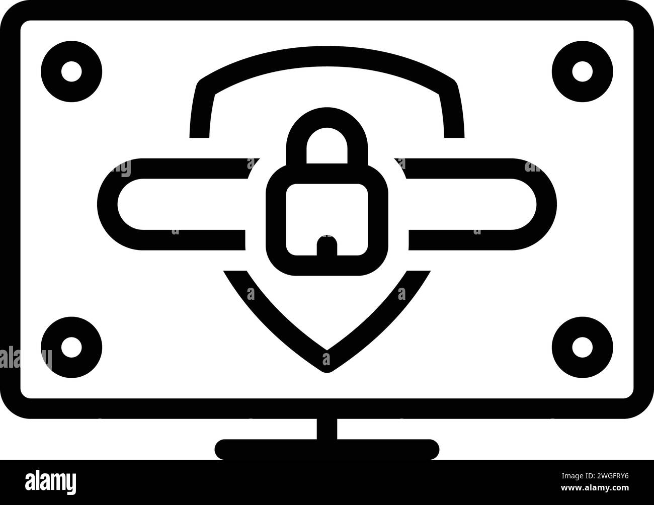 Icon for safer,protected Stock Vector Image & Art - Alamy