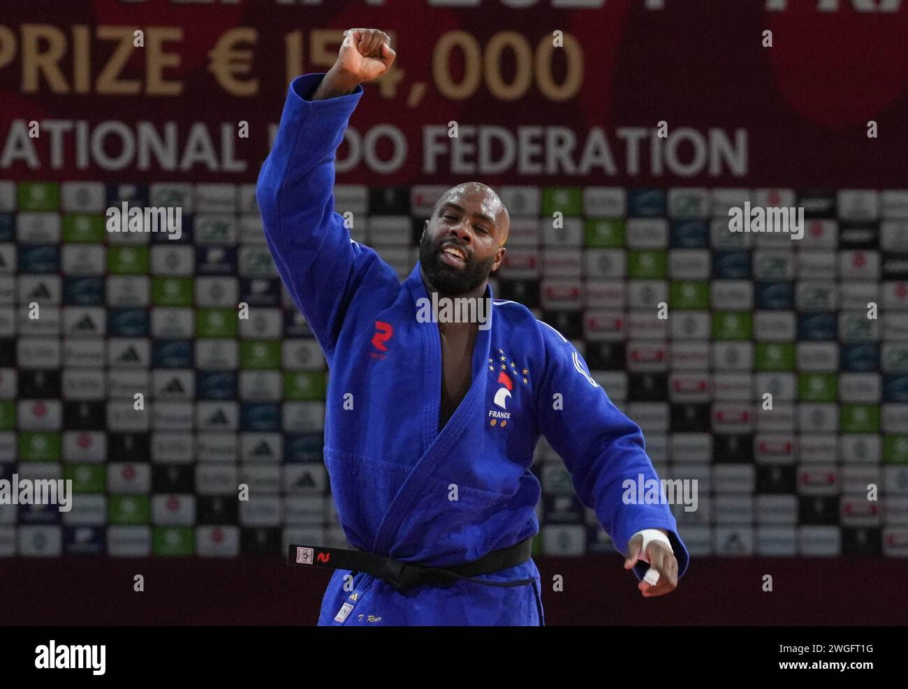 Teddy Riner of France and Yusupov Alisher of, Uzbekistan. , . IJF Judo ...