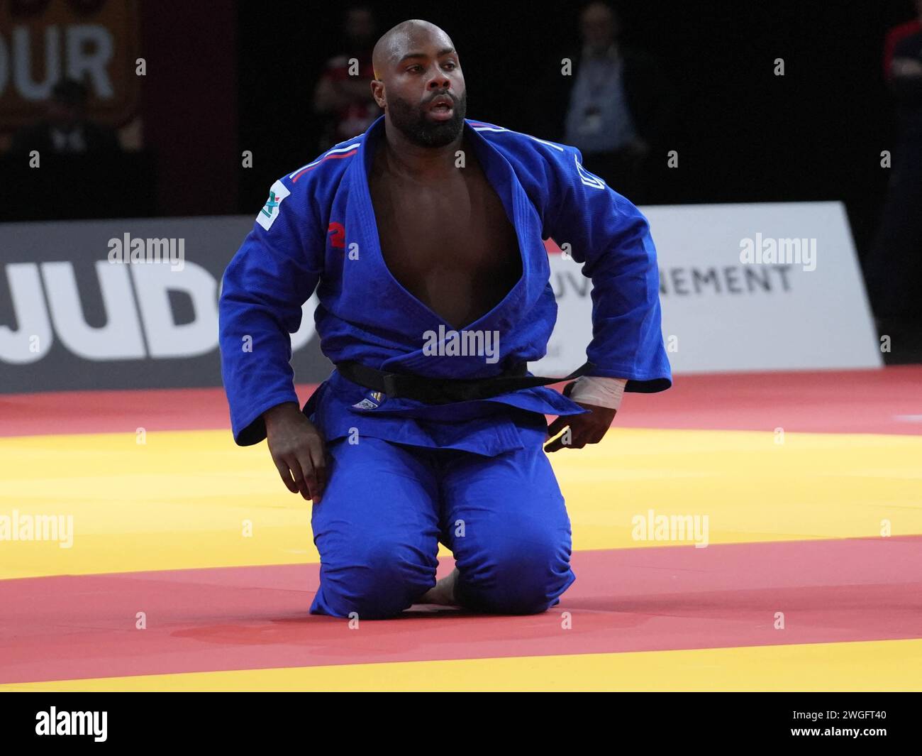 Teddy Riner of France and Yusupov Alisher of, Uzbekistan. , . IJF Judo ...
