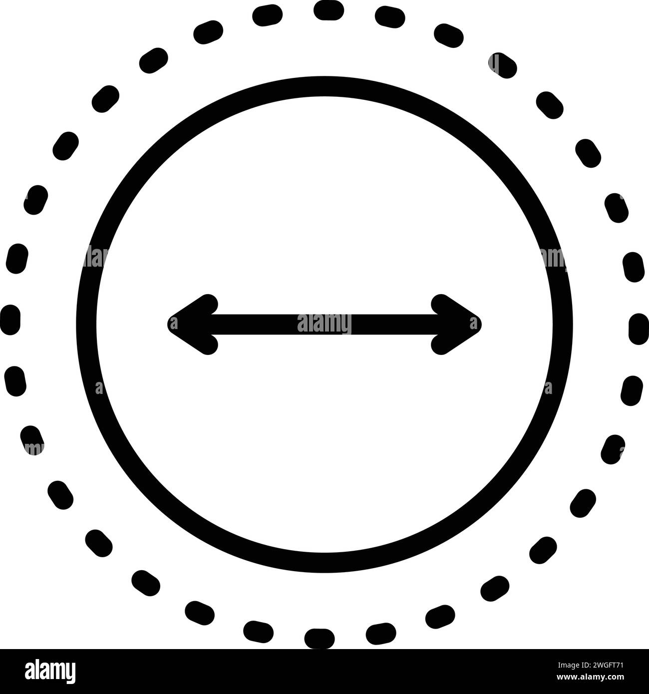 Icon for sized,radius Stock Vector Image & Art - Alamy