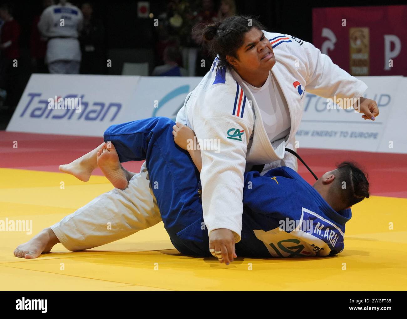 LEA FONTAINE of, France. , . IJF Judo event on February 4 2024 at Accor ...