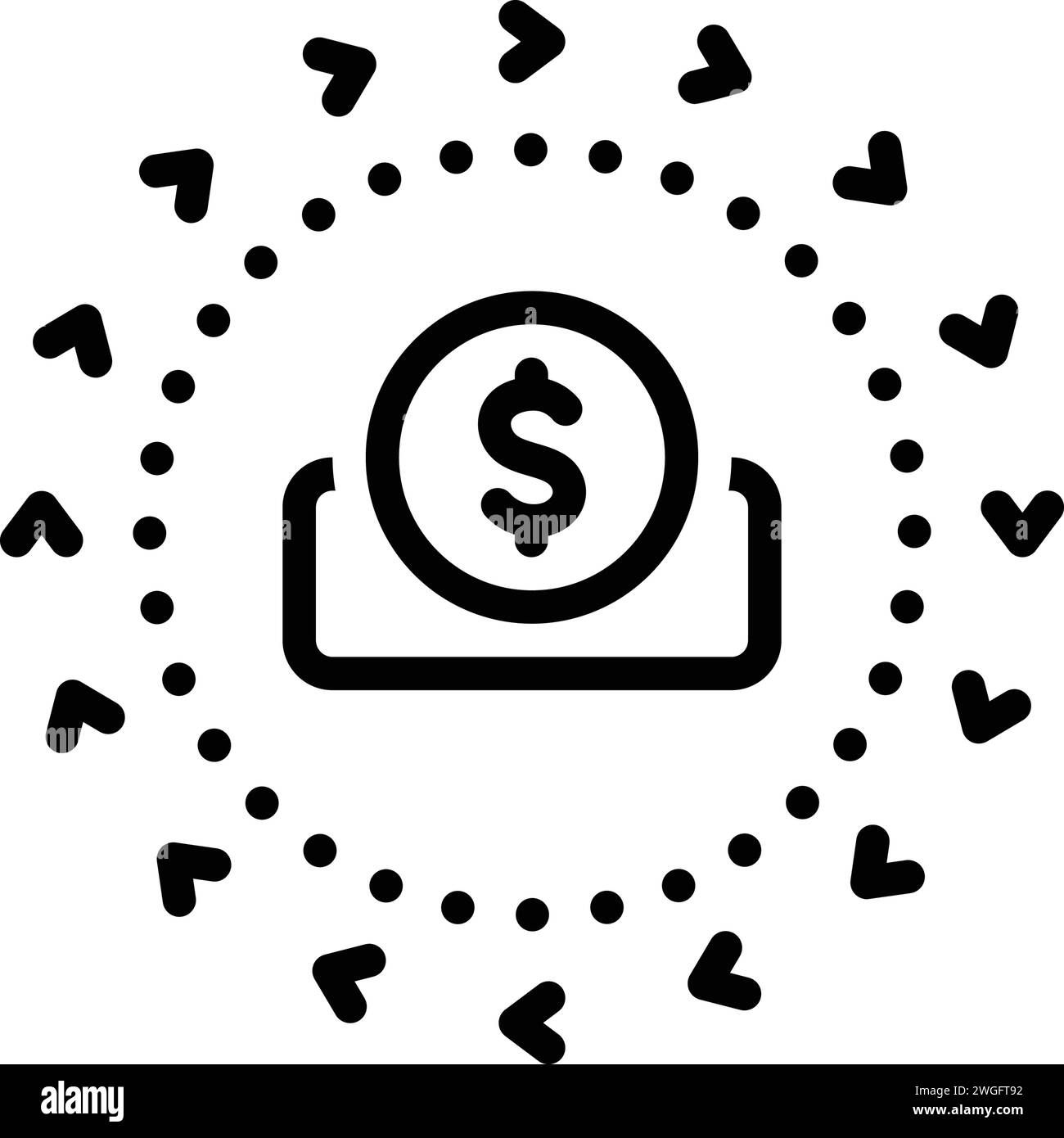 Remittance vector vectors Black and White Stock Photos & Images - Alamy