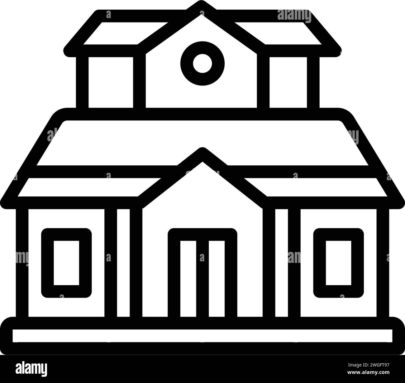 Secondary campus Black and White Stock Photos & Images - Alamy