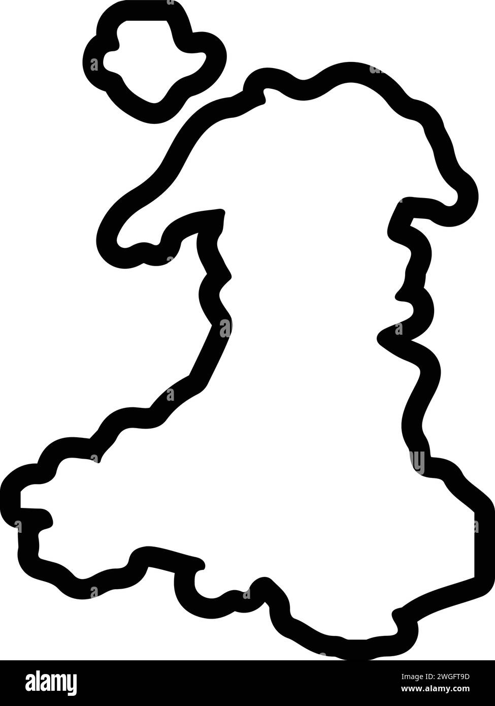 Icon for welsh,map Stock Vector Image & Art - Alamy