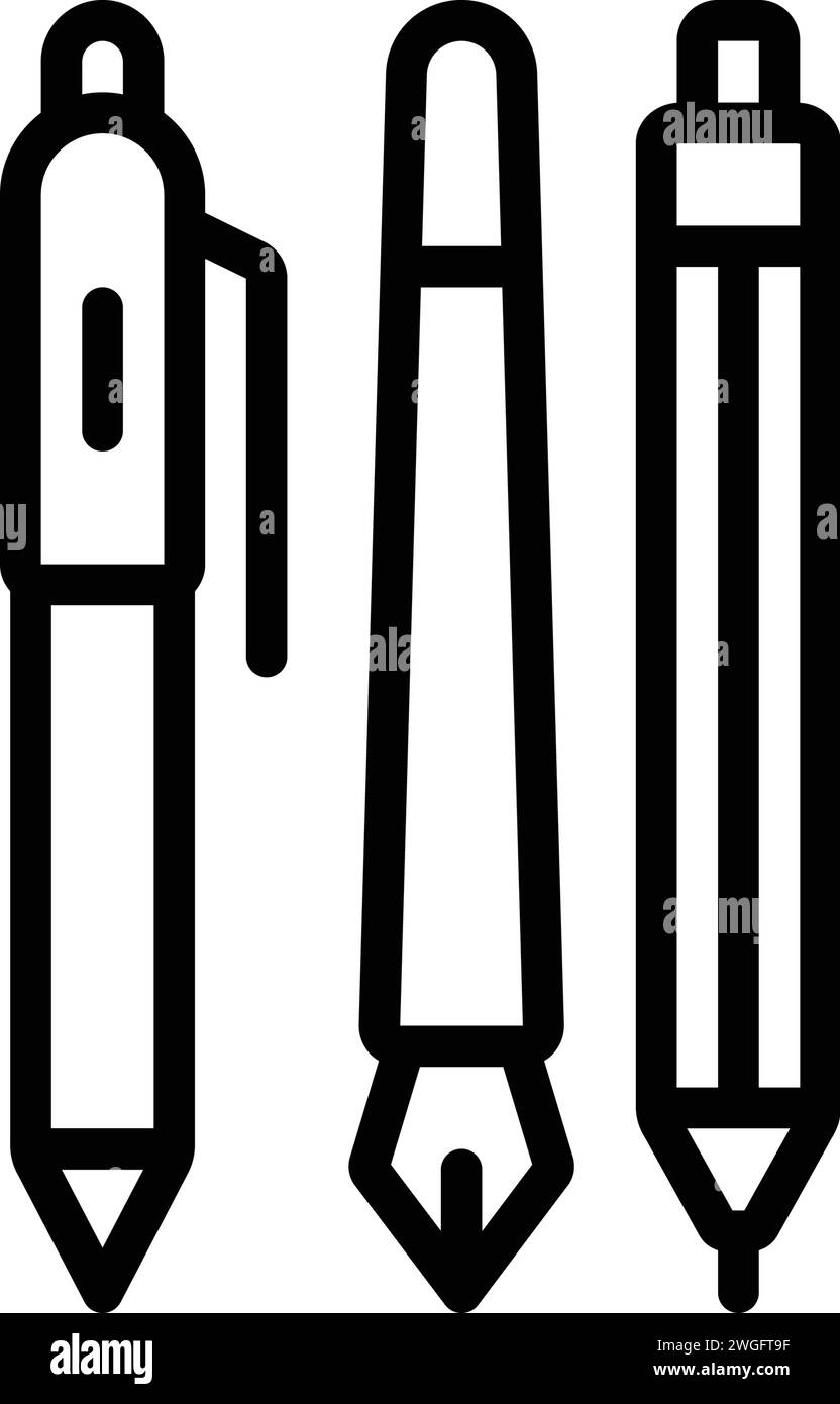 Ballpoint pens Stock Vector Images - Alamy