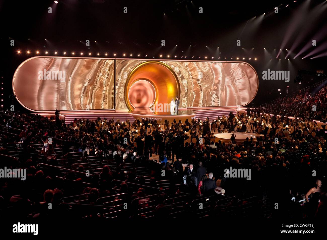 Meryl Streep, left, and Mark Ronson presents the award for record of ...