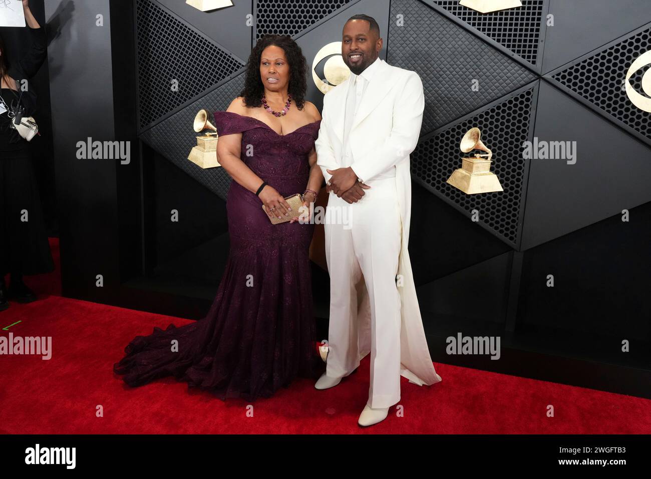 Darhyl Camper arrives at the 66th annual Grammy Awards on Sunday, Feb ...