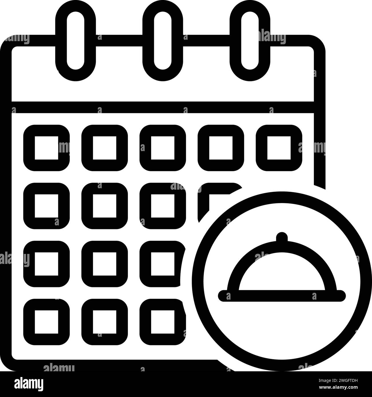 Dated calendar Stock Vector Images - Alamy
