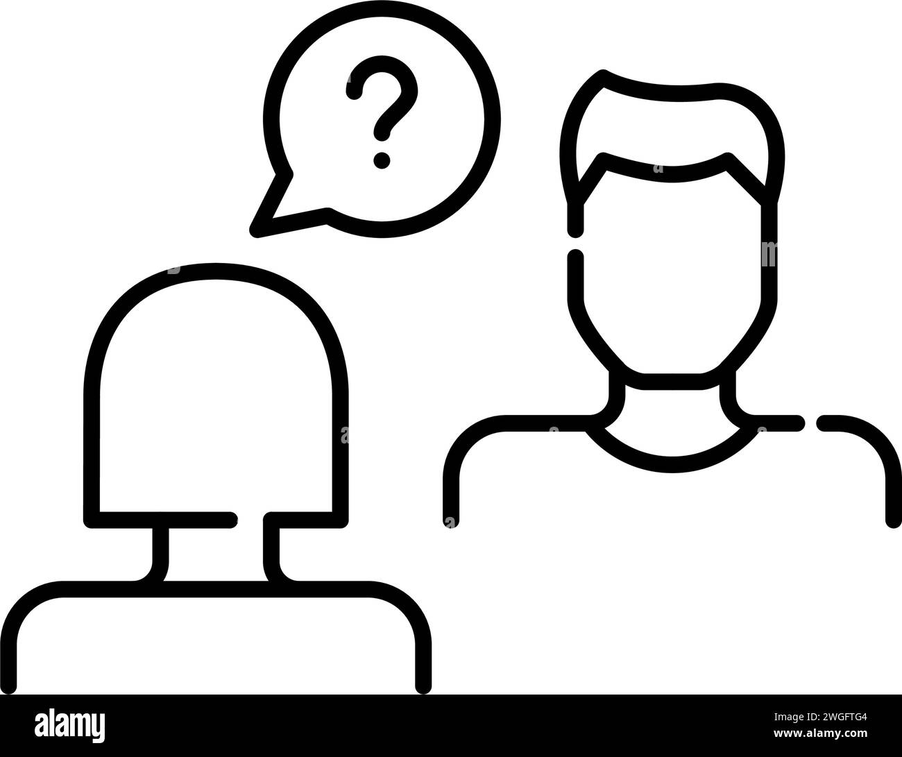 Job interview. Female human resources employee asking male candidate ...