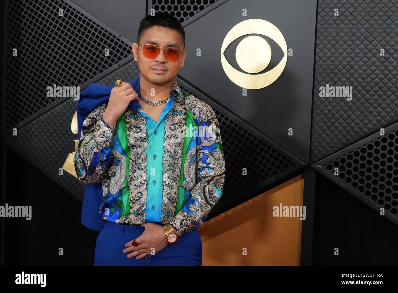 Ben Dragon arrives at the 66th annual Grammy Awards on Sunday, Feb. 4 ...