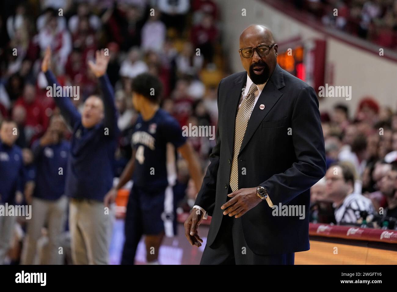 Indiana head coach Mike Woodson in action during the second half of an ...