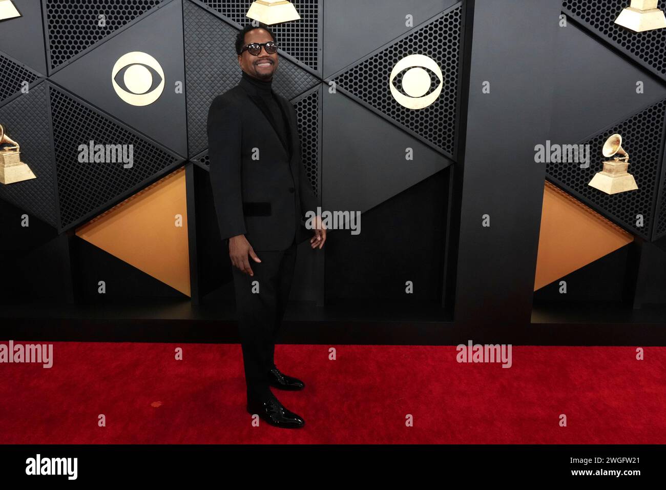 Stanley Brown arrives at the 66th annual Grammy Awards on Sunday, Feb ...