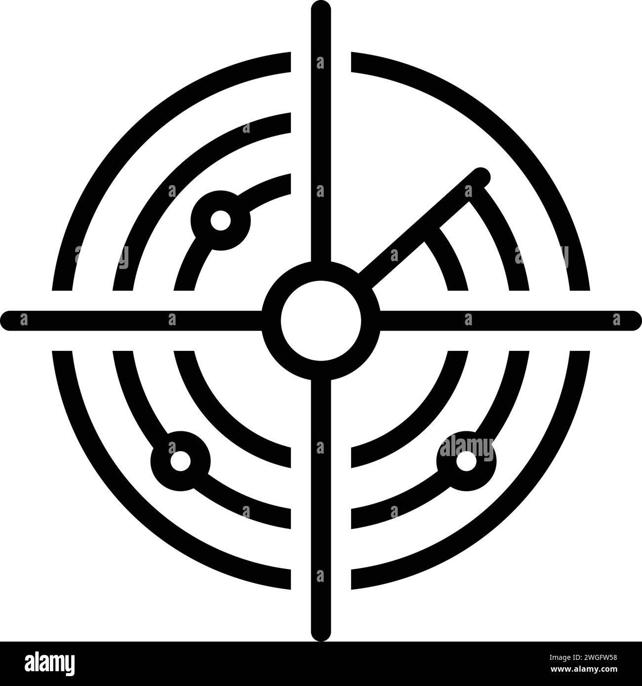 Icon For Radar Detection Stock Vector Image And Art Alamy