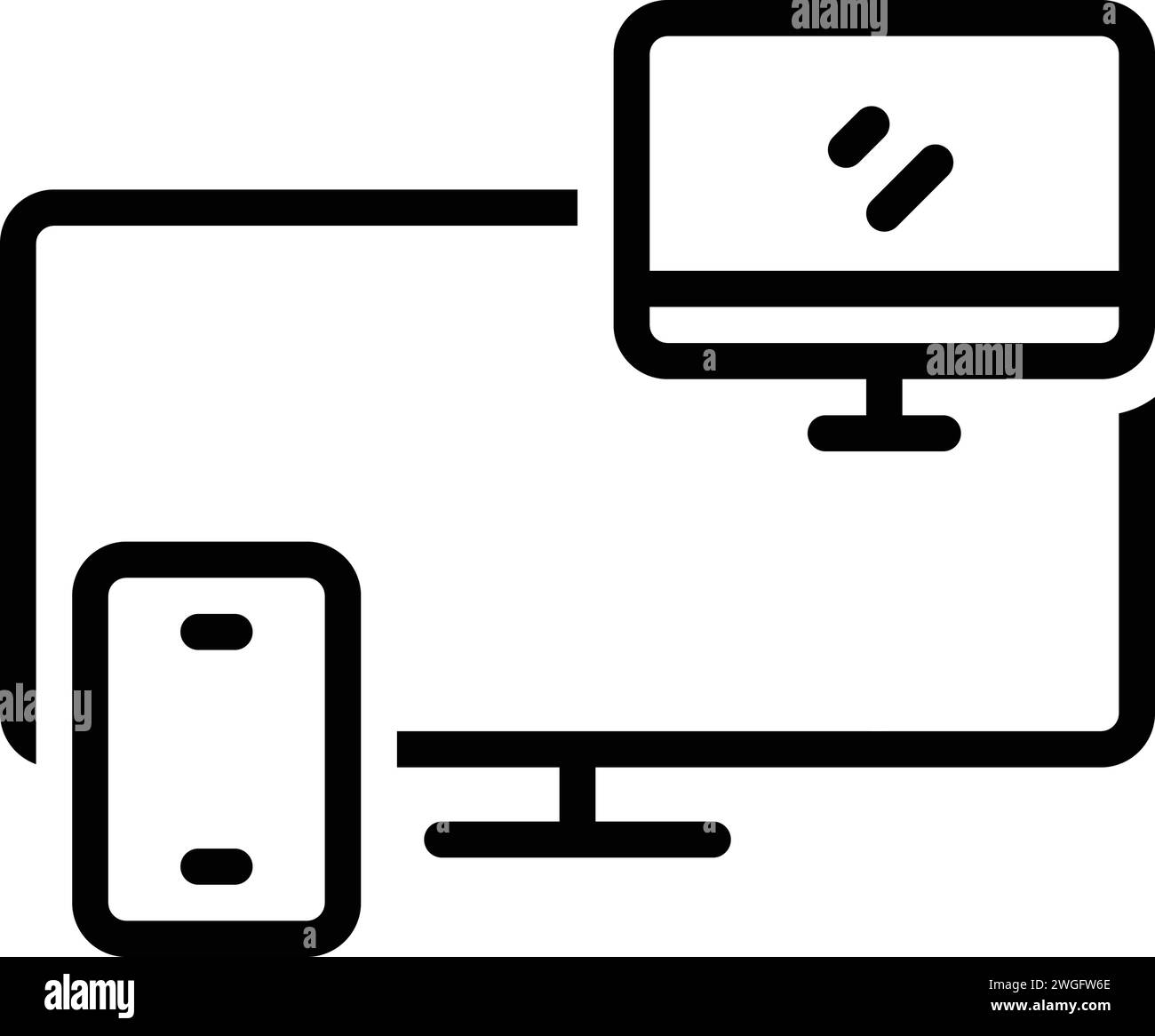Icon for displays,monitor Stock Vector Image & Art - Alamy